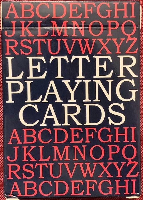 Letter Playing Cards